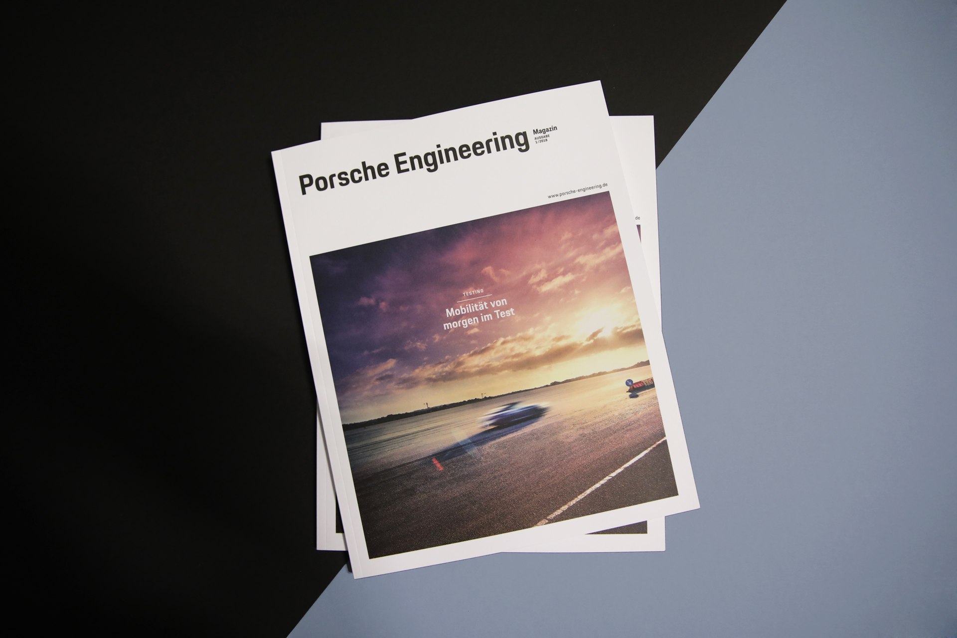 Porsche Engineering Magazine - design hoch drei // Agentur // Stuttgart